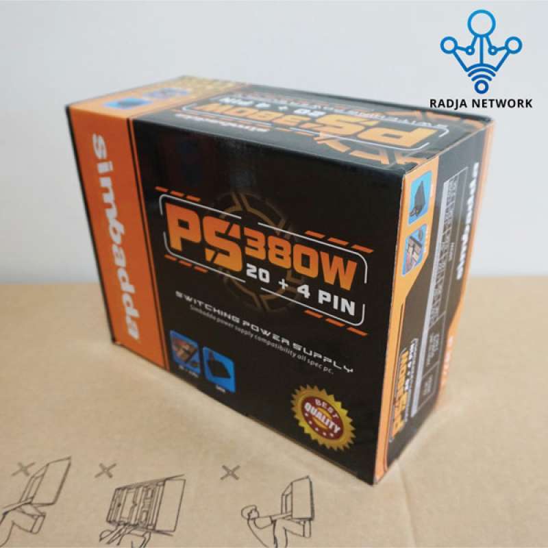 Jual SIMBADDA PSU PC 380W POWER SUPPLY PC di Seller Radja Network - Cihuni, Kab. Tangerang | Blibli