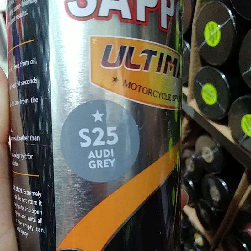 Jual pilok pilox cat semprot sapporo ultimate S25 audi grey abu gloss ...