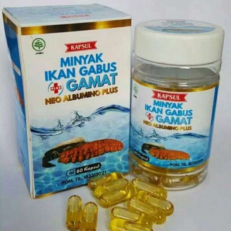 Promo Neo Albumino Kapsul Minyak Ikan Gabus Plus Gamat Isi 60 Kapsul Diskon 10% Di Seller Khair ...