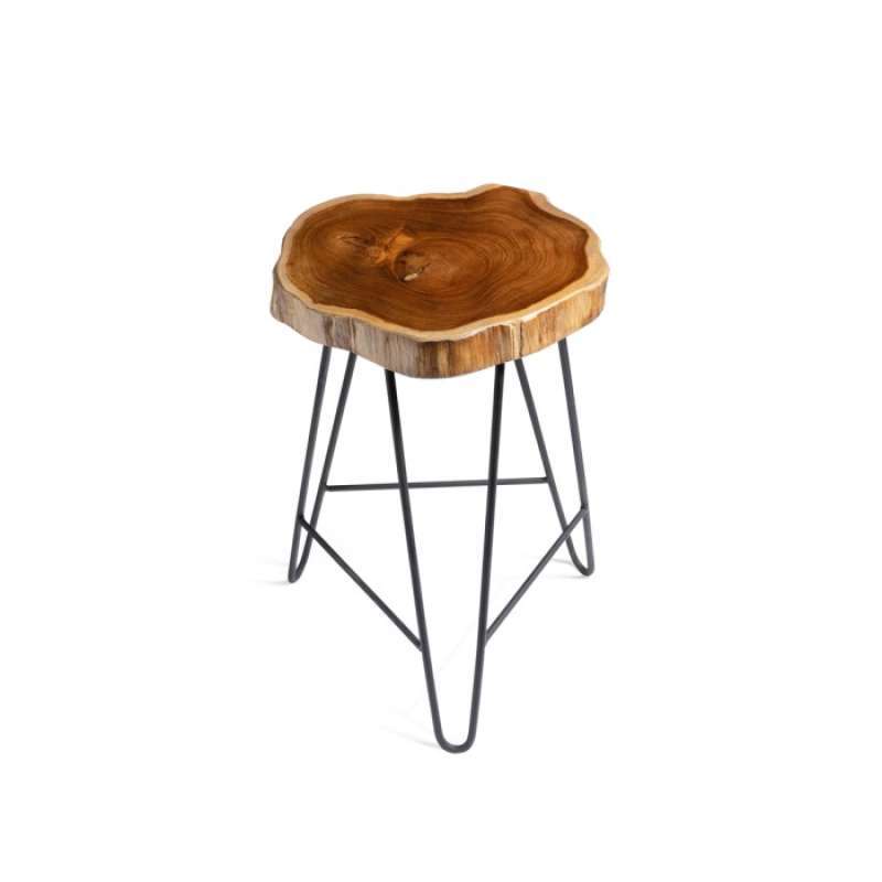 Jual Kursi Stool Kayu Kaki Besi Wurzle - Isiruma di Seller DALLS SHOP ...