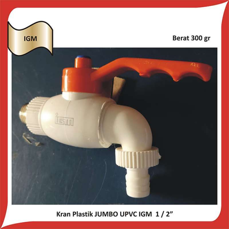 Promo Kran Plastik / Keran Air Plastik Jumbo Upvc Igm ½” Diskon 10% Di ...