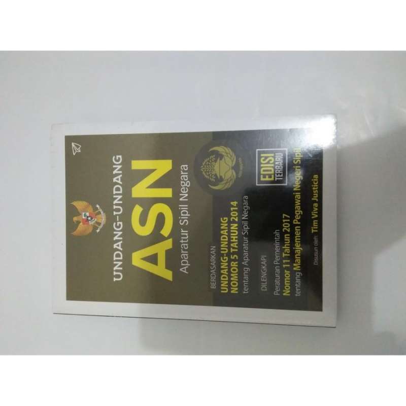 Jual Buku Undang-Undang ASN Aparatur Sipil Negara TERBARU di Seller ... Jual Buku Undang-Undang ASN Aparatur Sipil Negara TERBARU di Seller ...
