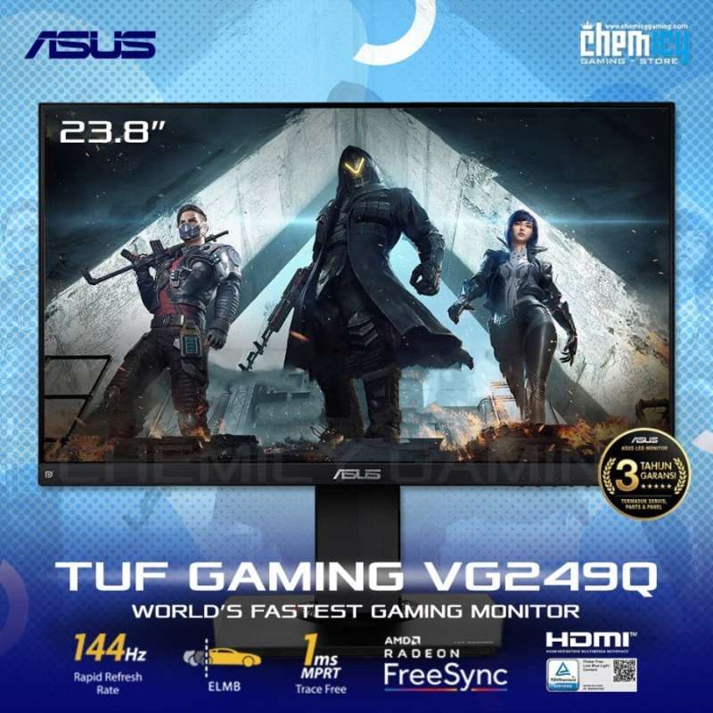 Jual ASUS TUF VG249Q 23.8inch 144Hz 1ms Full HD FreeSync Gaming LED ...
