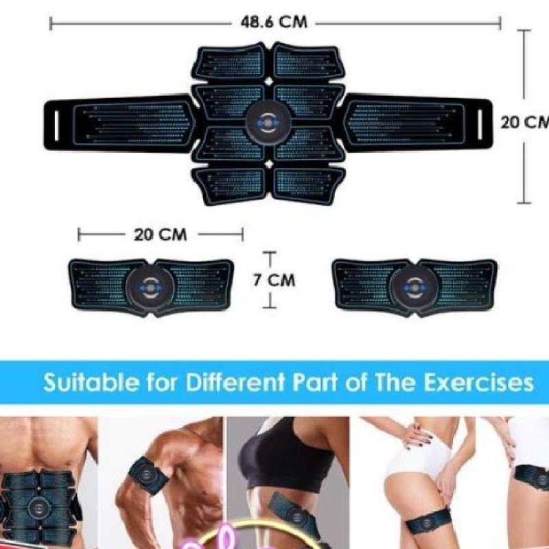 Jual Smart Fitness Alat Six Pack Stimulator Ems Abs Pad Controller 8 ...