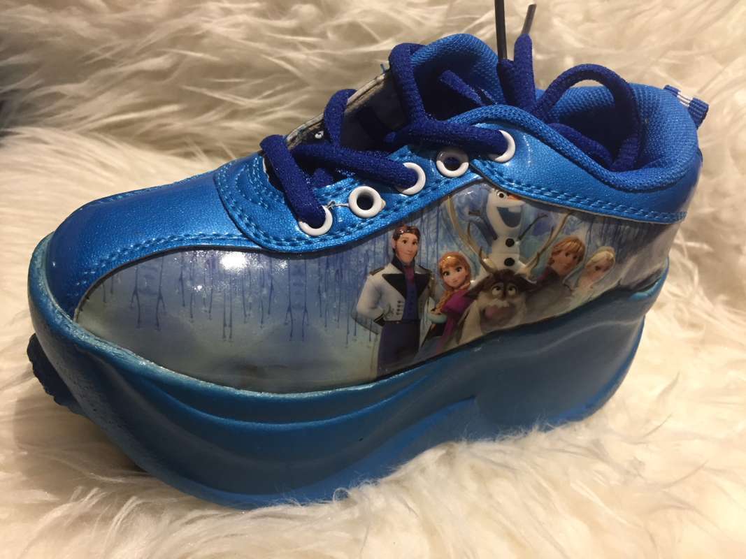 Jual Sepatu Roda Anak 2 In 1 (roda Bisa Dilipat) - Frozen - Biru Di ...
