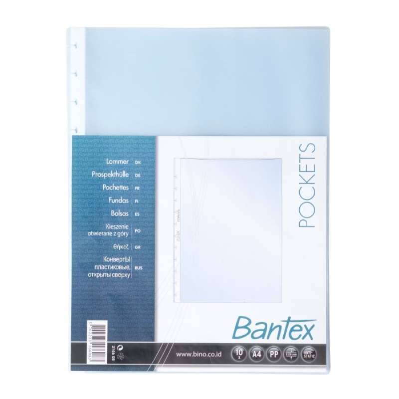Jual Bantex Pocket Display Book Refillable A4 0,07mm (10 Sheet) #3166 ...