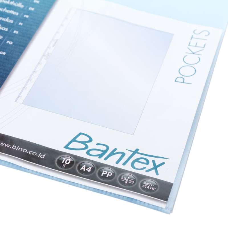Jual Bantex Pocket Display Book Refillable A4 0,07mm (10 Sheet) #3166 ...