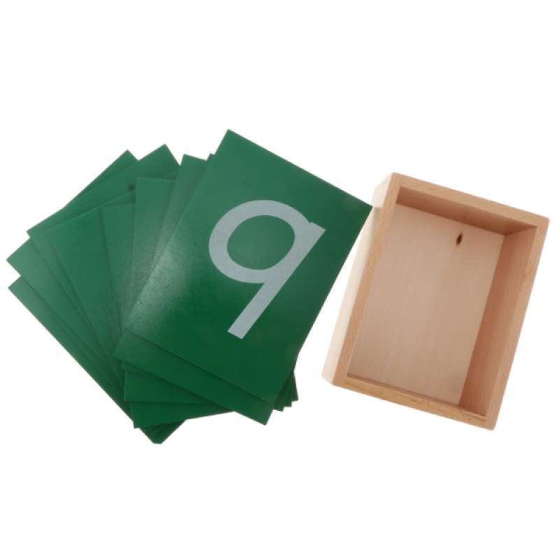 Promo Montessori Toy 0-9 Sandpaper Number in Box for Kids Eaducational ...