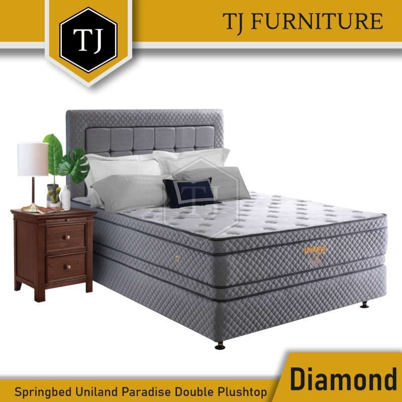 Jual Uniland Springbed Double Plushtop Diamond Full Set Divan Dan ...