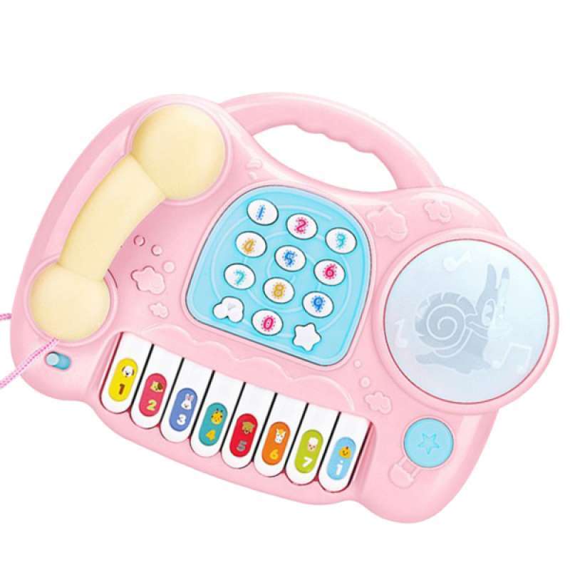 Jual Sound Telephone Role Play Toy with Electronic Organ & Drum ...