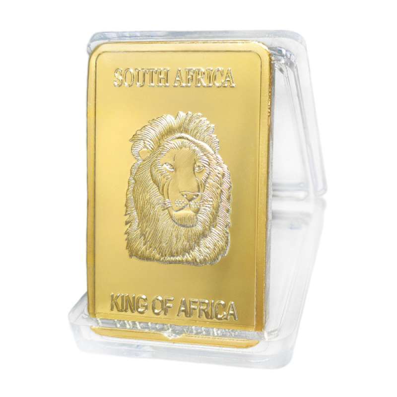 Jual Copper Commemorative Coin Lion Animal Block Collection Collector ...
