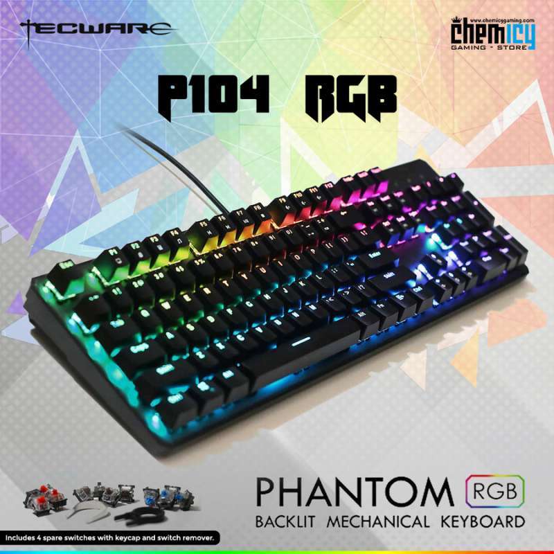 Jual Tecware Phantom P104 Fullsize RGB Outemu Switch Mechanical ...