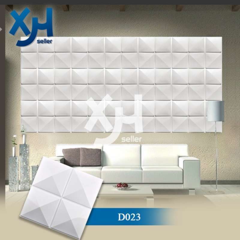 Promo Wall Panel 3D PVC Wallpaper Dinding Ornamen Dinding 50 cm D023 ...