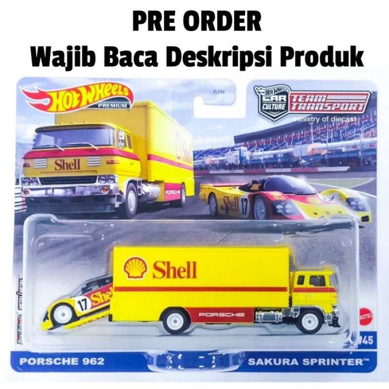 Jual Hotwheels Team Transport 2022 Porsche 962 Sakura Sprinter Shell di ...