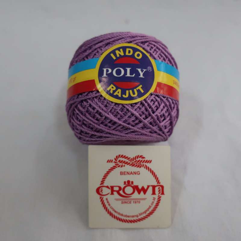 Jual Benang Poly Indo/Benang Rajut Poly Indo (Warna Ungu) di Seller ...