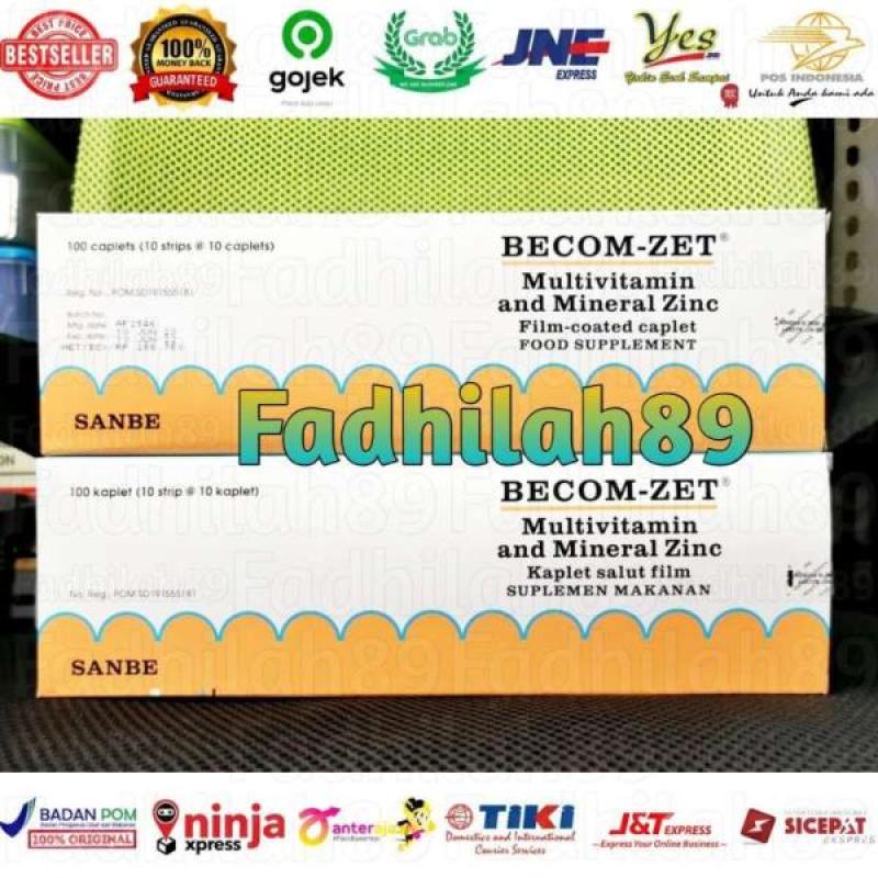 Jual BECOM ZET Box (100 Tablet) ORIGINAL - MULTIVITAMIN, MINERAL, ZINC ...