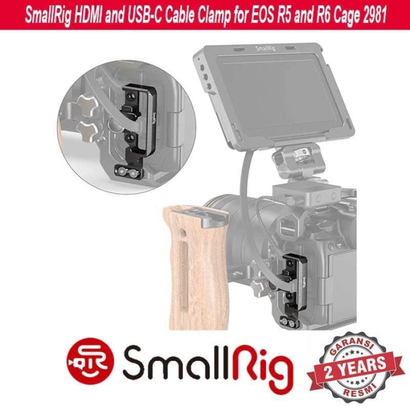 Promo SmallRig HDMI and USB-C Cable Clamp for EOS R5 and R6 Cage 2981 ...