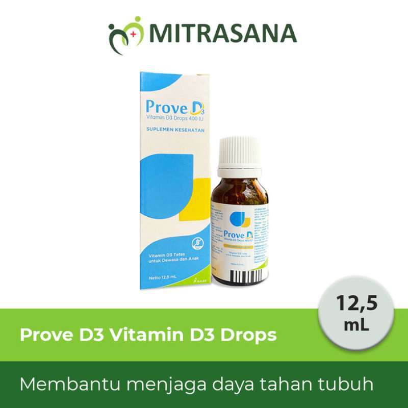 Jual Prove D3 Drop - Vitamin D3 400 Iu Tetes 12.5 Ml Untuk Dewasa Dan ...