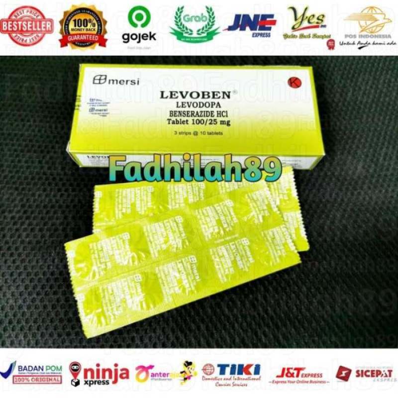 Jual Levoben Levodopa 100 Mg / Benserazide 25 Mg Box (30 Tablet ...