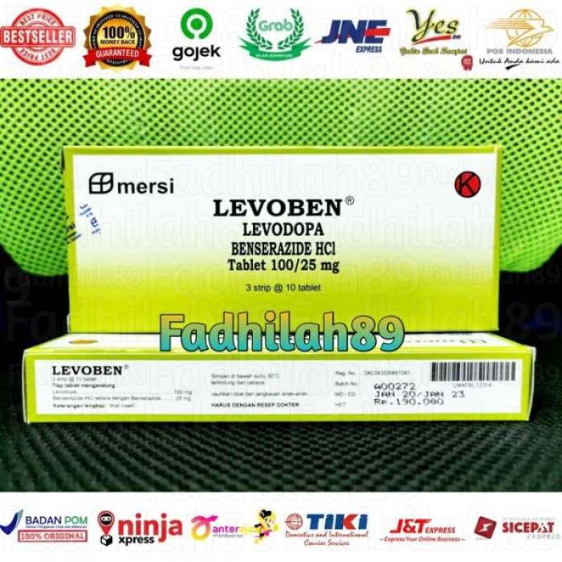 Jual Levoben Levodopa 100 Mg / Benserazide 25 Mg Box (30 Tablet ...
