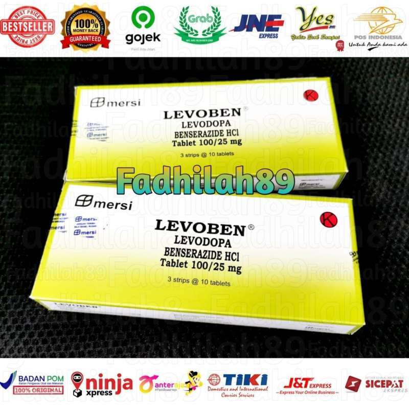 Jual Levoben Levodopa 100 Mg / Benserazide 25 Mg Box (30 Tablet ...