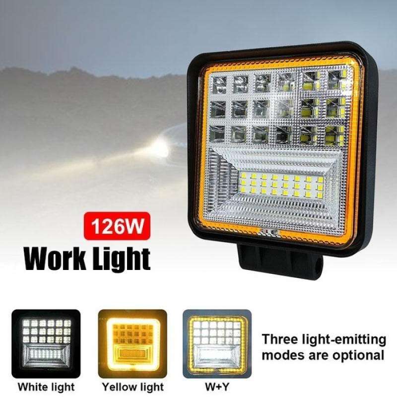 Promo Work Light 126W Led Tembak Offroad 2 Warna Kotak 4 Inch 666 Diskon 23% di Seller Galleria ...