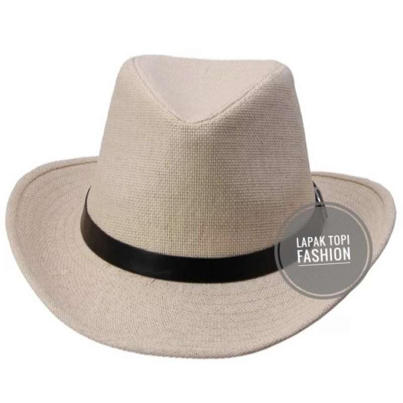 Jual TOPI PEDORA KLASIK TOPI PEDORA JERAMI PANAMA JAZZ ZIPPER PUTIH ...