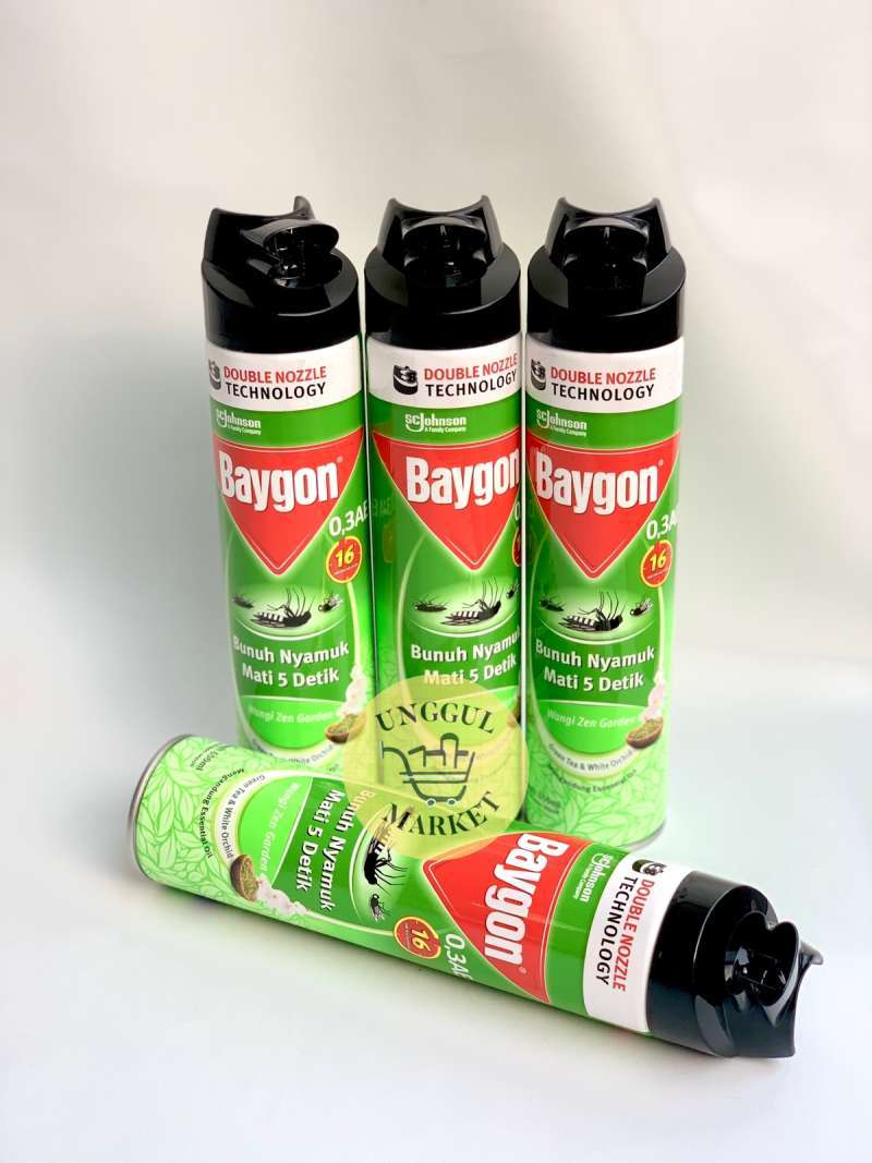 Jual Baygon Aerosol Zen Garden 600 ml Hijau 600ml Anti Nyamuk di Seller ...