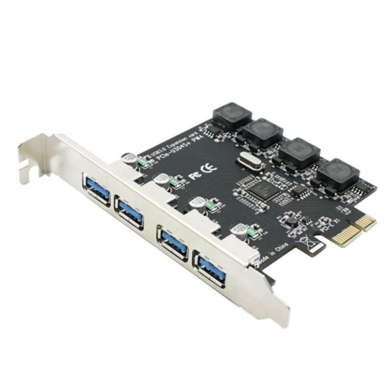 Jual USB PCIe Card, PCI-E to USB3.0 4Port Hub Controller Adapter, Add ...