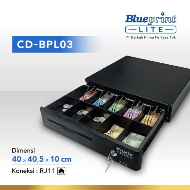 Jual Cash Drawer Blueprint Lite Rj11 40x40,5x10 Cm Cd-bpl03 Laci Uang ...