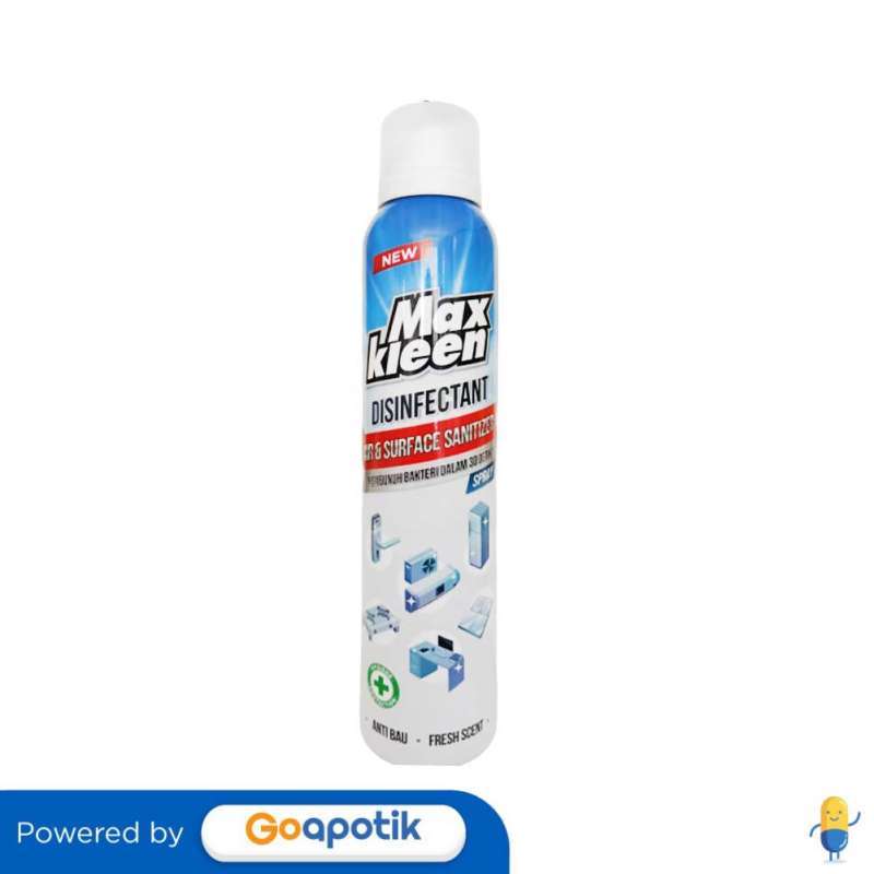 Jual Maxkleen Disinfectant Air & Surface Sanitizer Spray 200 Ml Di ...