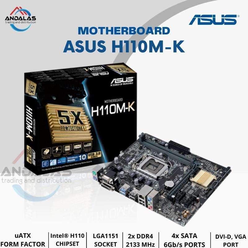 Jual Motherboard Asus H110m-k Lga 1155 Ddr4 Di Seller Andalas Computer ...