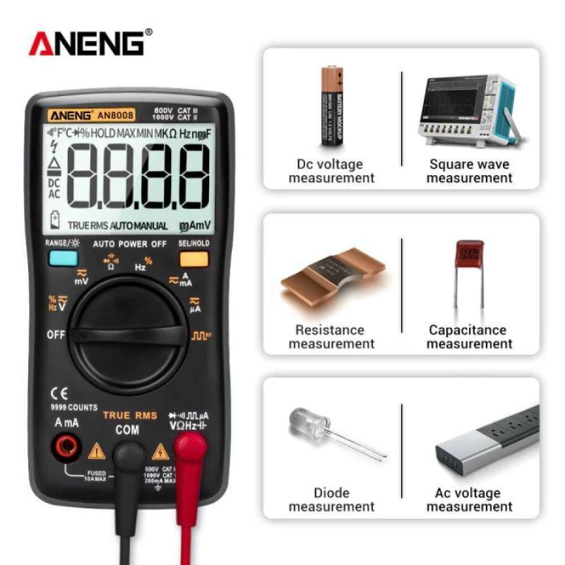 Jual Alat Tester Avometer Digital Multimeter Multitester Voltage ...