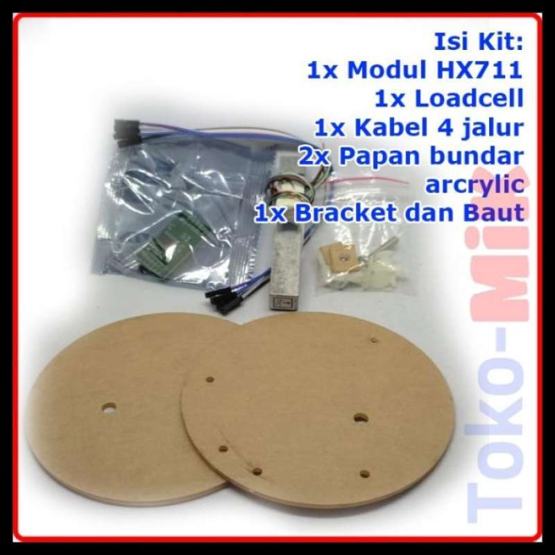 Jual Kit Loadcell Load Cell Hx711 Sensor Timbangan Digital Acrylic