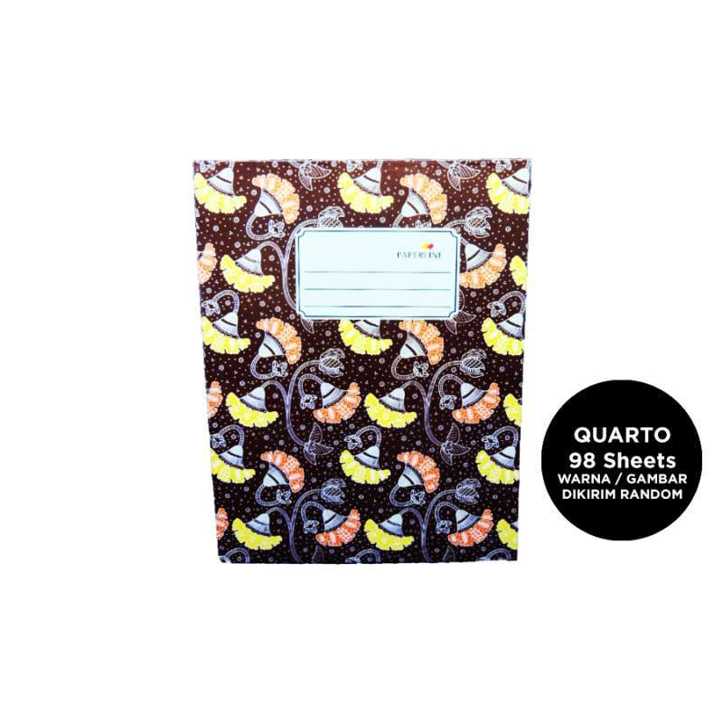 Jual BUKU TULIS QUARTO PAPERLINE 98 SHEETS - MULTICOLOR di Seller ...