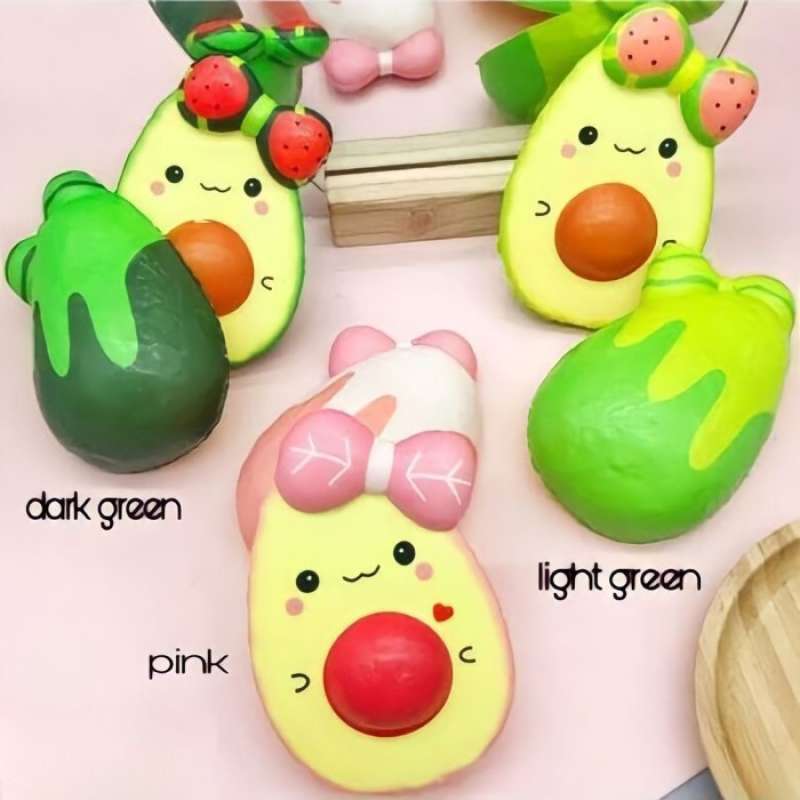 Jual CUTE SLICED AVOVADO SQUISHY kawaii alpukat squishi mirip makanan ...