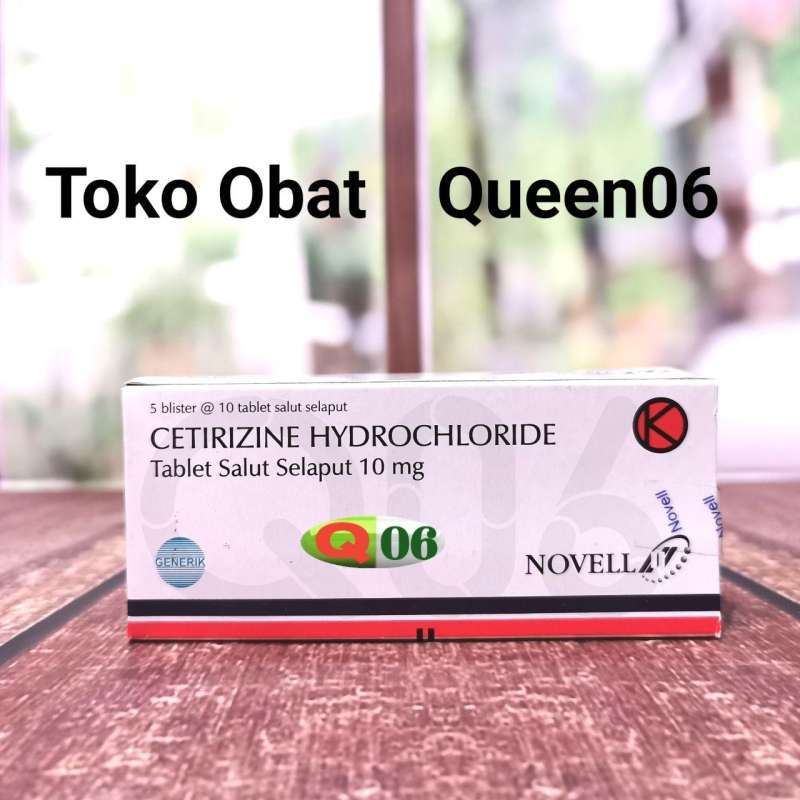 Jual Cetirizine Hydrochloride 10 Mg Novell Per Blister Original 100