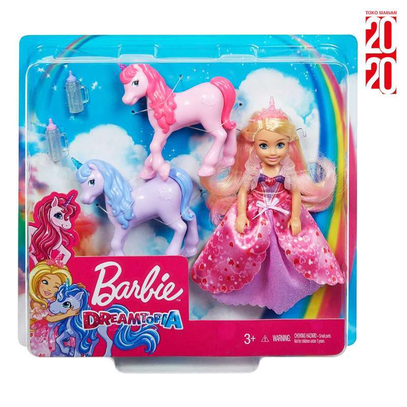Jual Barbie Dreamtopia Gift Set with Chelsea Princess Original - GJK17 ...
