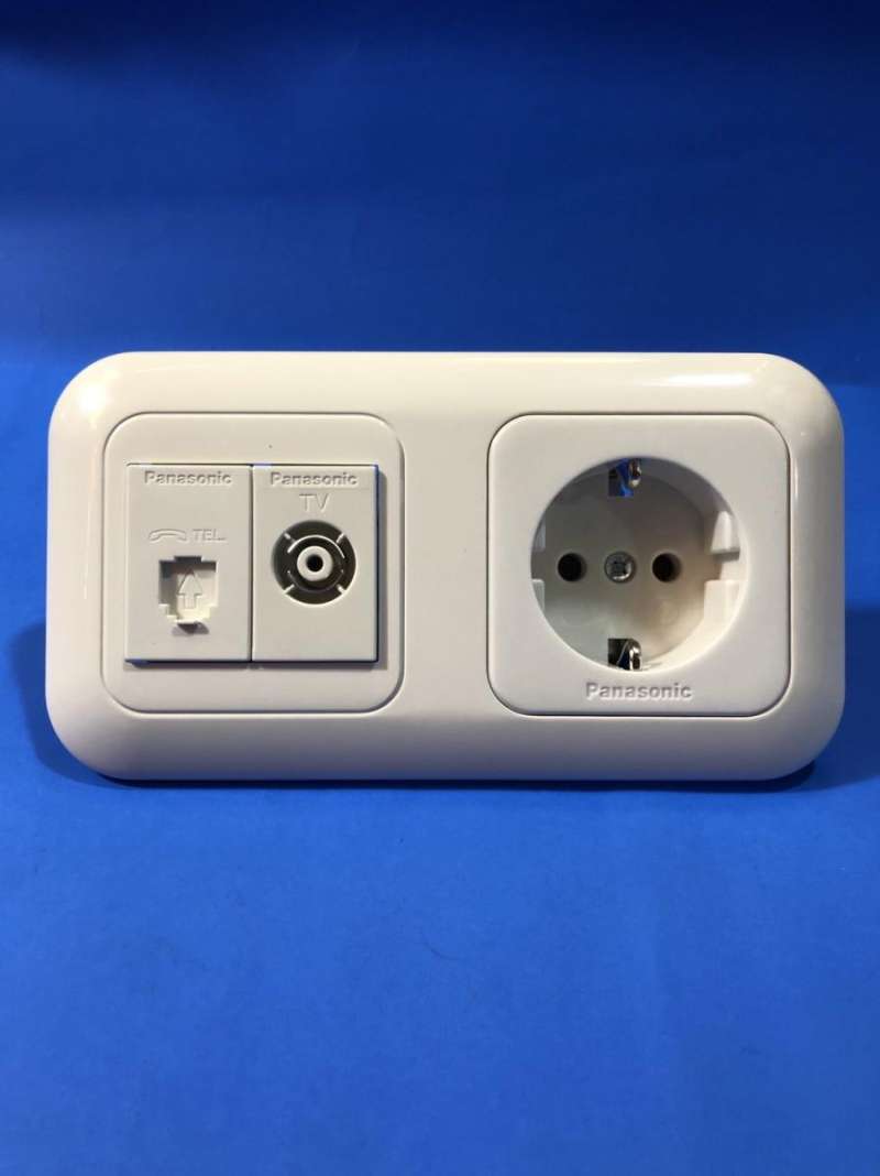 Jual STOP KONTAK + TV + TELEPON PANASONIC di Seller PLAZA LISTRIK ...