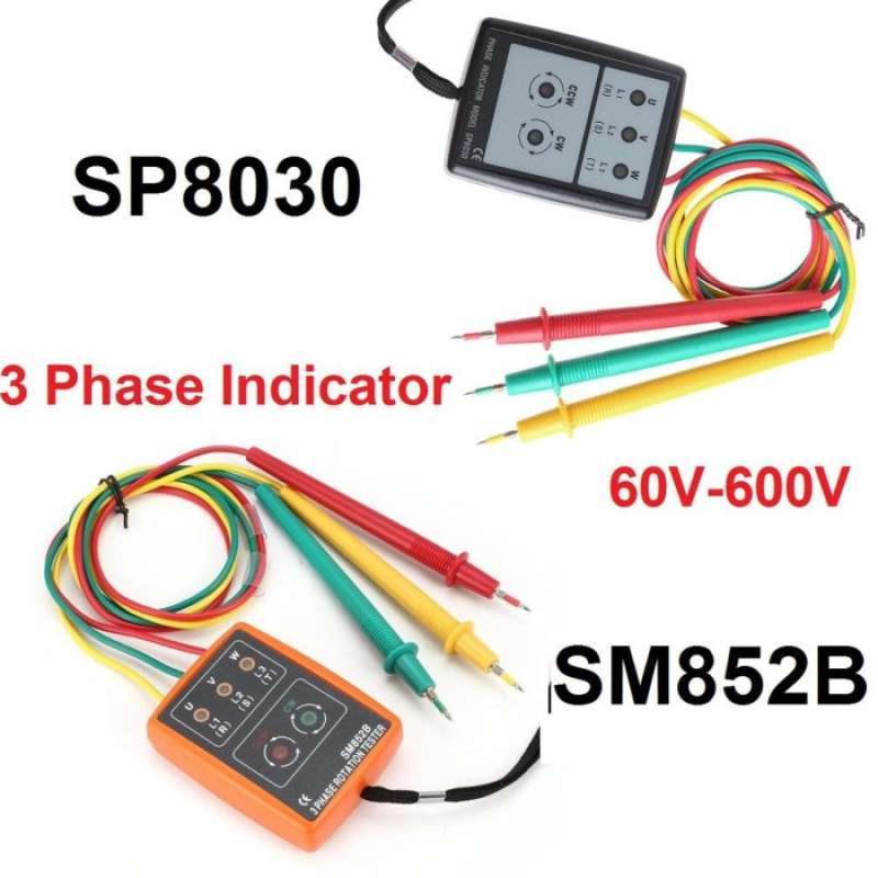 Promo Phase Indicator Sp8030 Sm852B Digital Three 3 Phase Tester ...