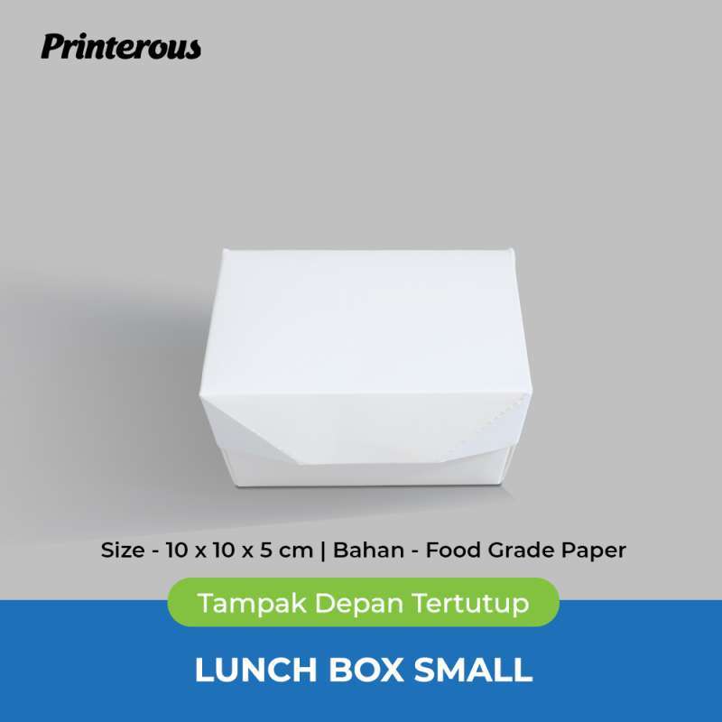 Jual Paper Lunch Box Small / Kotak Makan Kertas Kecil (25 Pcs) Di ...