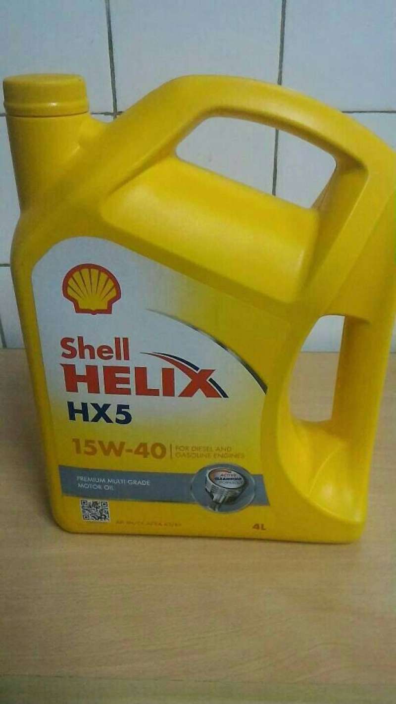 Promo Oli Mobil Shell Helix Hx5 Sae 15W40 Kemasan Galon Diskon 33% di ...