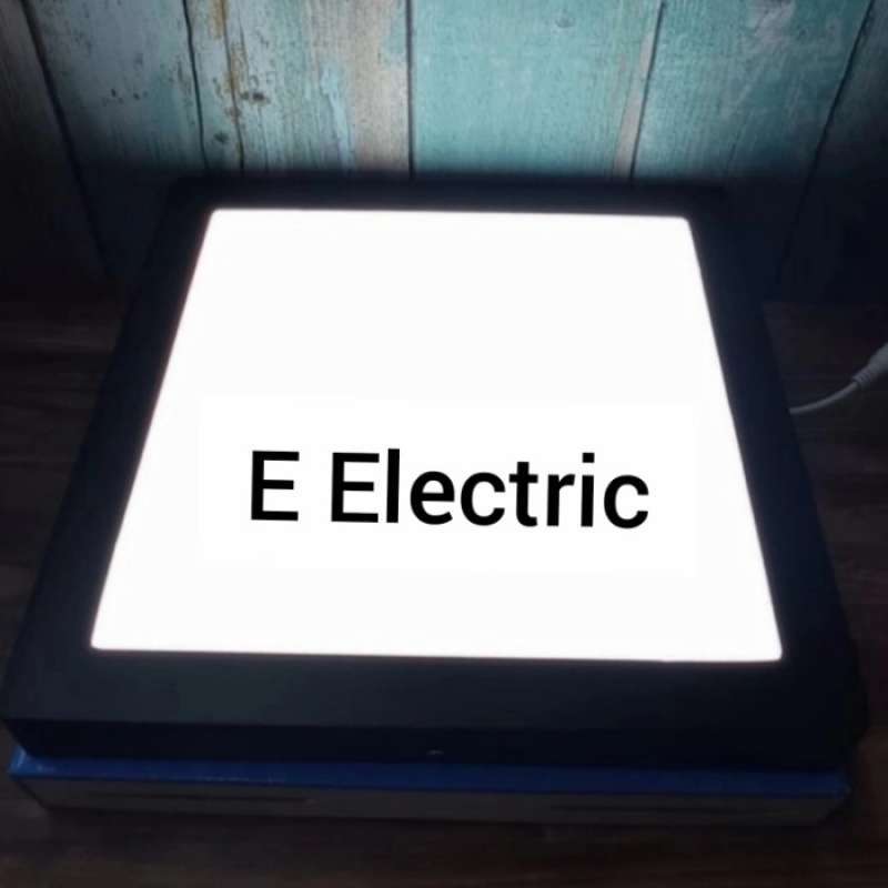 Promo Lampu downlight LED PANEL 24W body hitam OUTBOW KOTAK PUTIH ...