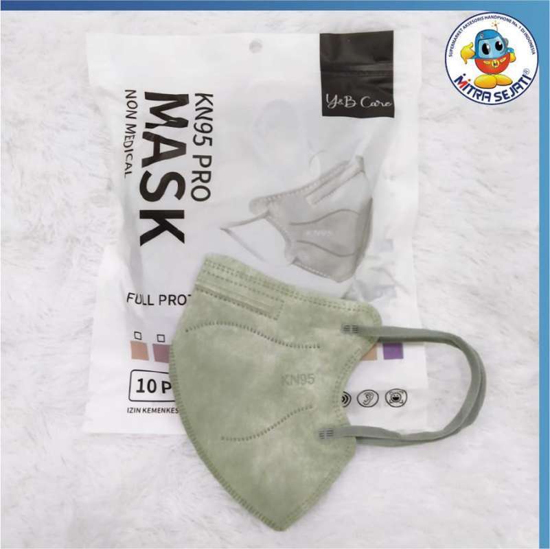 Promo Masker KN95 Pro Y&B Care Isi 10 Masker Disposable Diskon 8% di ...