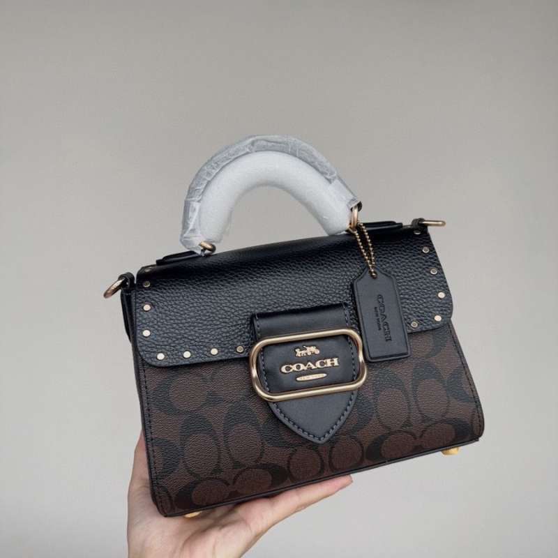 Jual Coach Top Handle Satchel In Colorblock Signature Canvas With ...