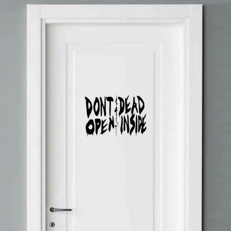 Jual Sticker Dinding Rumah Pintu Don't Open Dead Inside Walking Dead di ...