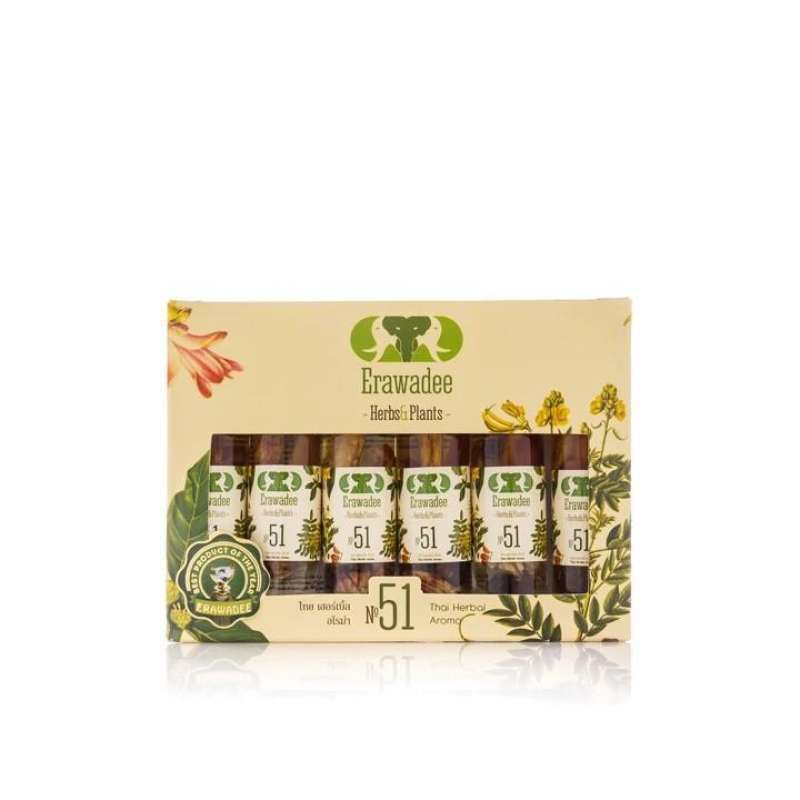 Jual Erawadee 51 Minyak Gosok Roll On - 100% Original Thailand Batch ...