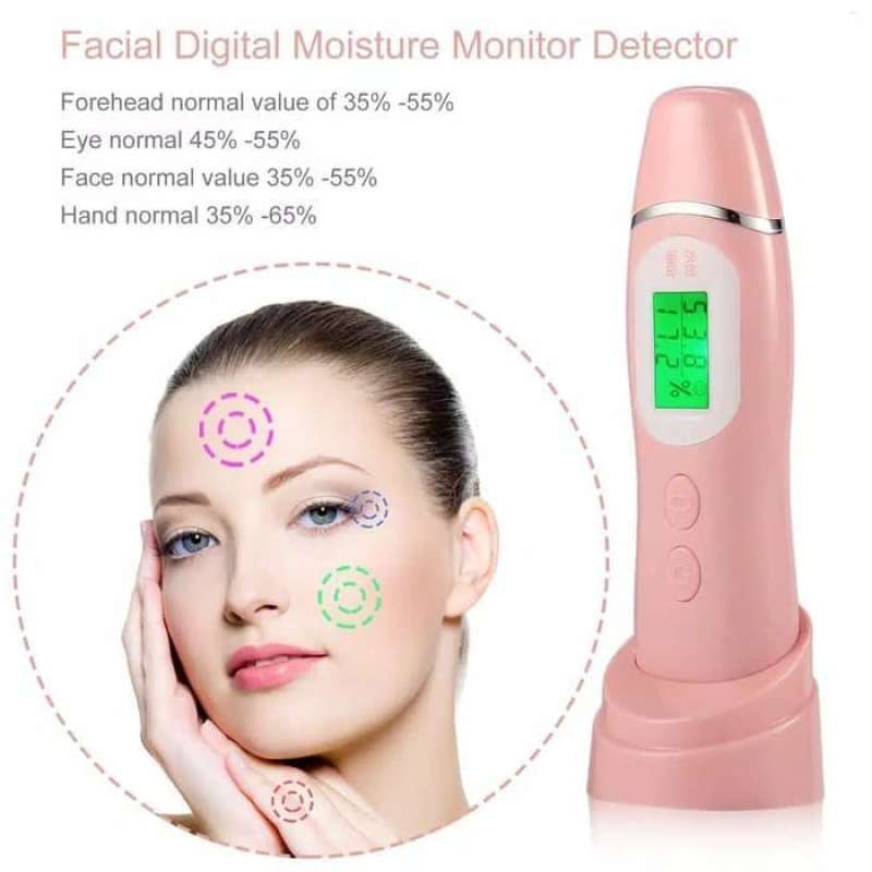 Promo facial digital moisture monitor detector skin analyzer Diskon 33% ...