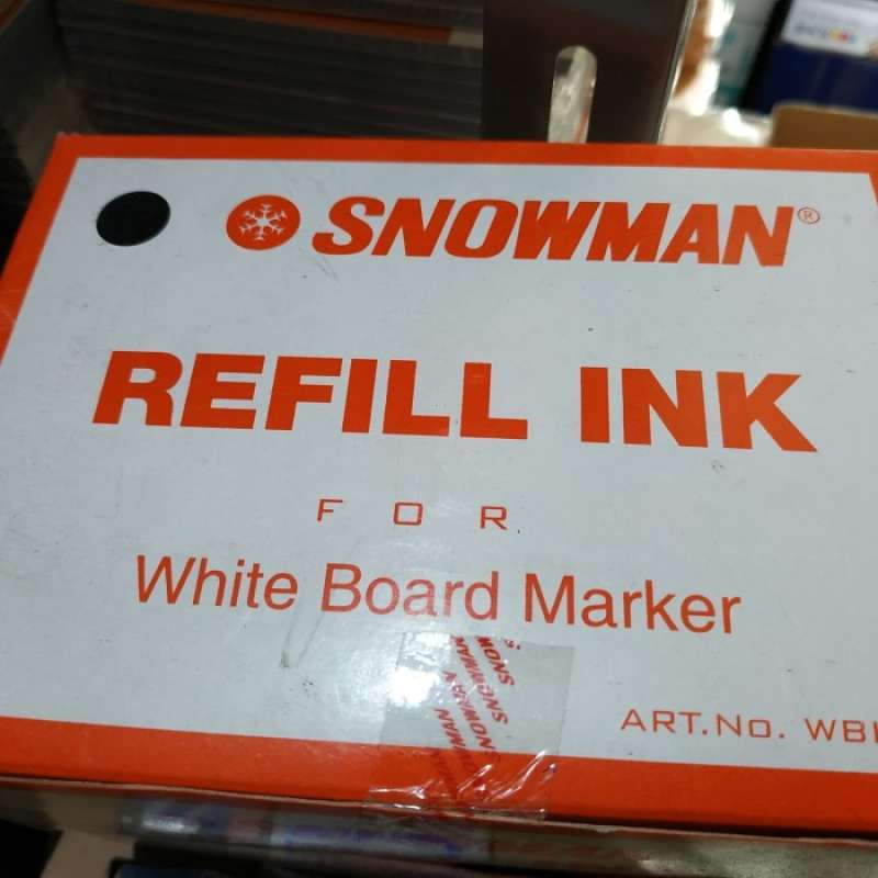 Promo snowman refill ink 1 dus isi 12 Diskon 23% di Seller Cetakanmu ...