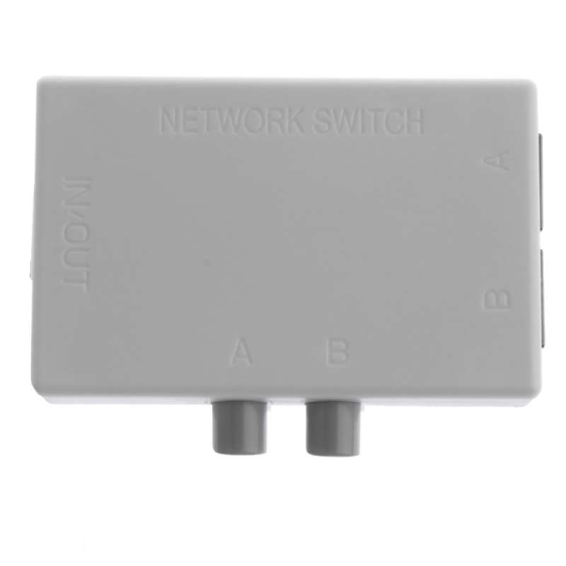 Promo Mini Dual 2 Ports RJ45 Network Manual AB Sharing Switch Box ...